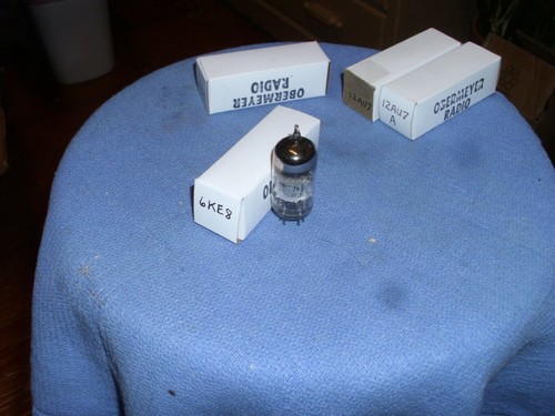 Vintage RCA 6KE8 Gray Plate, Halo Gett Triode-Pentode Vacuum Tube ...