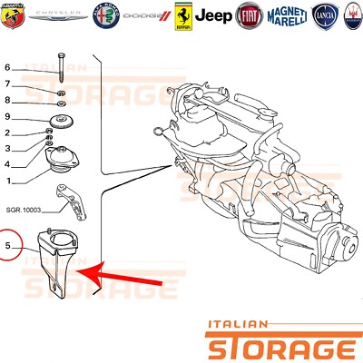 Fiat Duna Uno Cs Fiorino Engine Mount Bracket New Original 7563814 | eBay