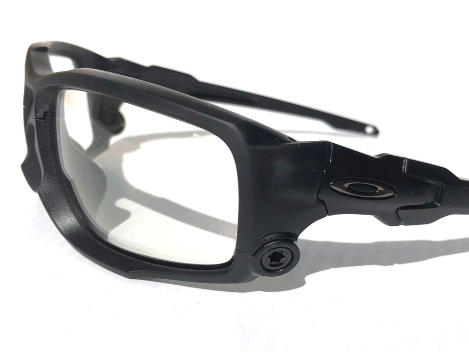 NEW Oakley SI SHOCKTUBE Matte Black BALLISTIC Clear & Grey Lens ...