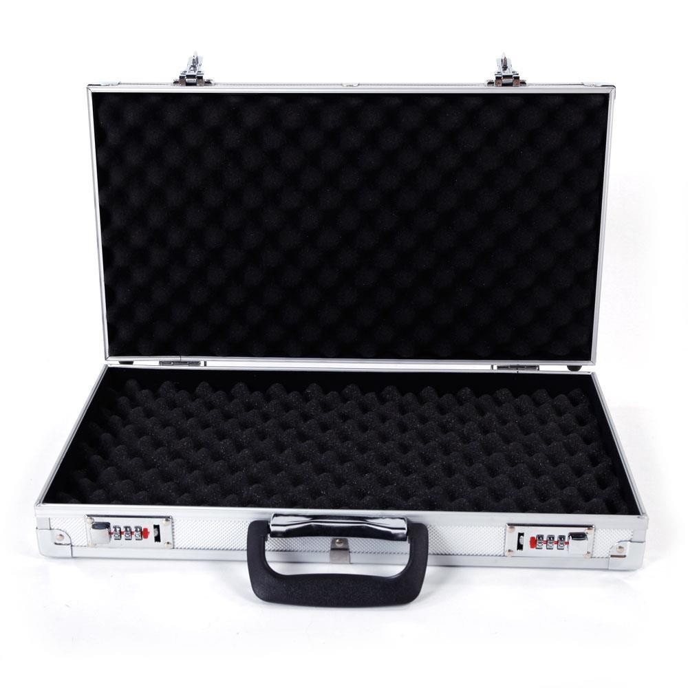 18" Aluminum Handheld Tool Safe Box Sponge Lining Easy Portable ...