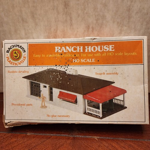 Bachmann Plasticville Ranch House Model Kit No. #45-2654 HO Scale ...