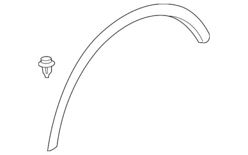 GM OEM 08-17 Enclave Quarter Panel Exterior Trim-Wheel Opng Mldg ...