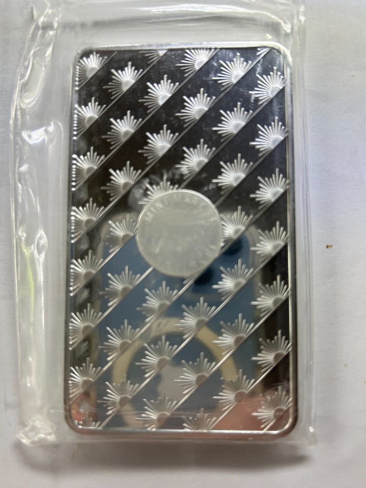 10oz .999 Fine Silver SUNSHINE MINT Bar in original mint Plastic ...