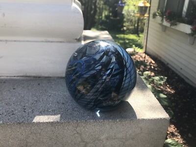 Randy Strong Abstract Art Glass Hand-blown Paperweight Signed R. Strong ...