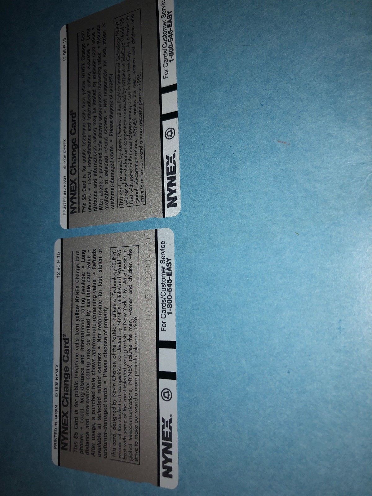 NYNEX Phone Card Unused World Peace For 1996 2 Cards | eBay