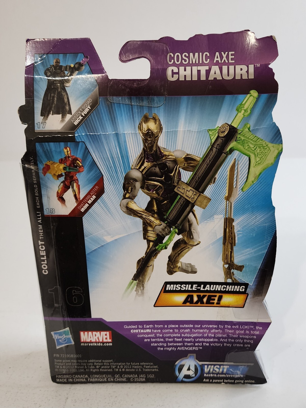 Marvel Avengers Movie COSMIC AXE CHITAURI Hasbro 3.75 Inch Action ...