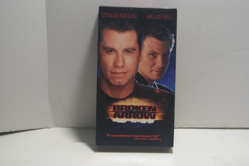 Broken Arrow VHS 1996 John Travolta Action film Stolen Nuclear Warheads ...