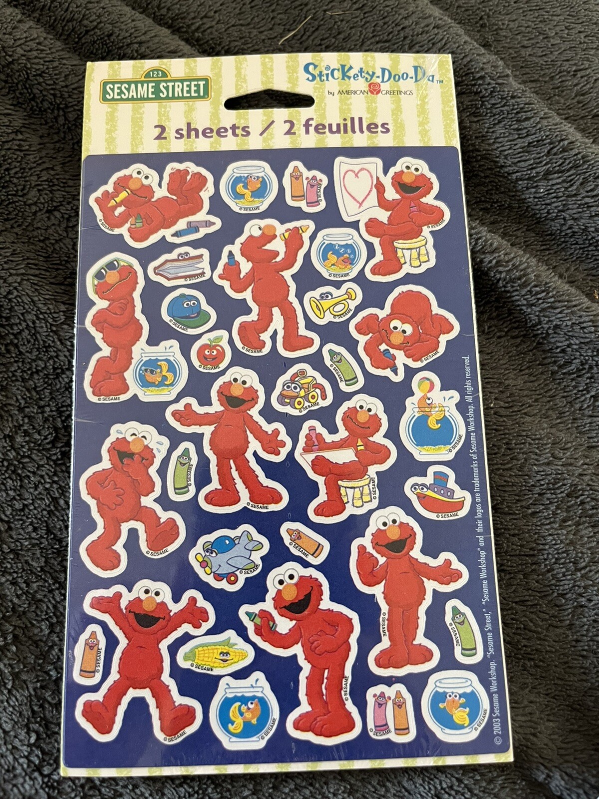 2004 HTF Sesame Street Elmo's World ELMO DOROTHY Goldfish Scrapbooking ...