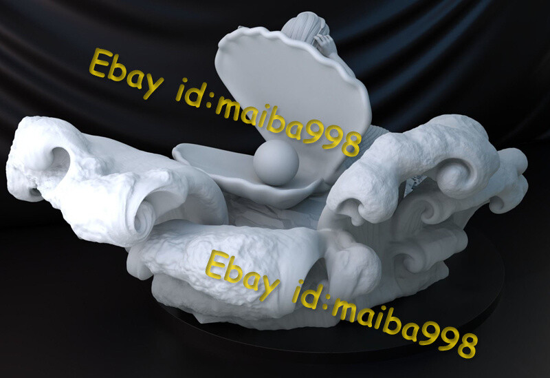 Ariel Little Mermaid 3D Print Garage Kit Figure Model Kit Unpainted ...