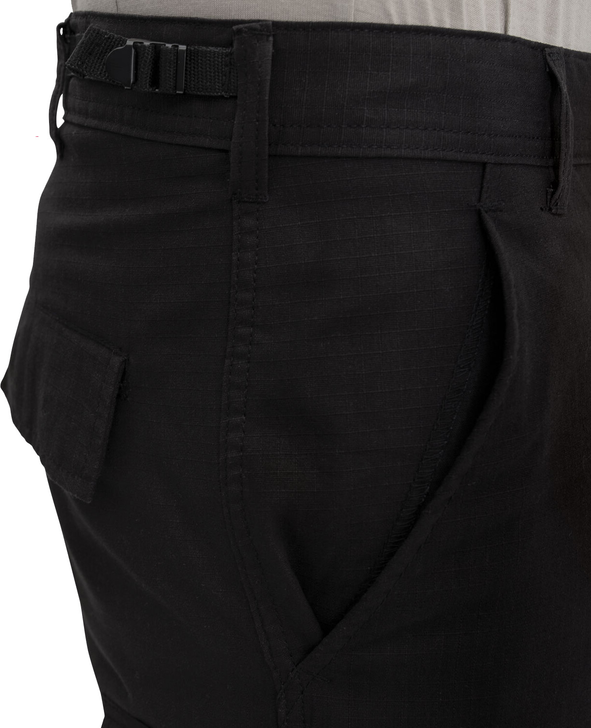 Black Solid Military Rip-Stop BDU Cargo Bottoms Fatigue Trouser Pants ...