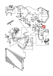 Genuine VW AUDI SKODA Passat 4Motion Variant Santana Coolant Hose ...