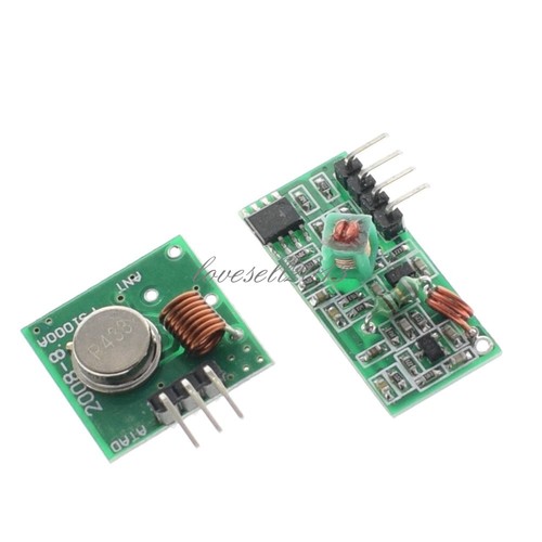 2pcs 433Mhz RF transmitter and receiver link kit for Arduino/ARM/MCU WL ...
