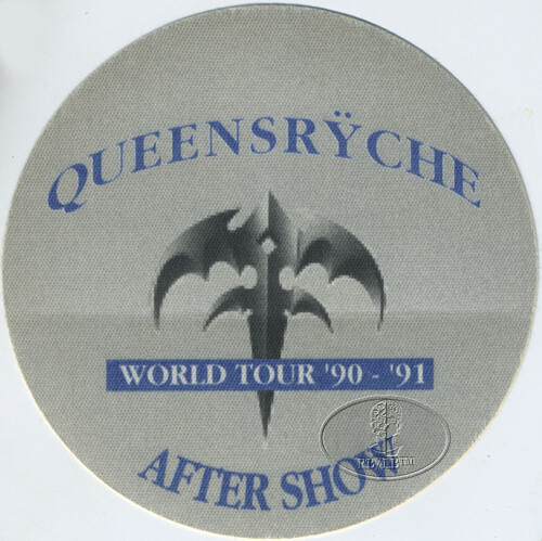 QUEENSRYCHE 1990-91 WORLD TOUR BACKSTAGE PASS ASO blue | eBay