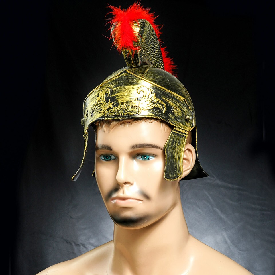 Roman Soldier Helmet Gladiator Hat Spartan Costume Accessories for Kids ...