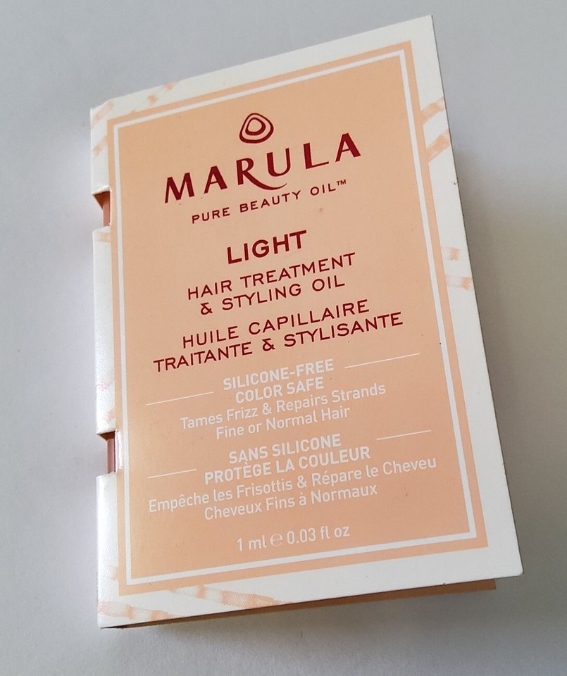 Lot Of 5-Marula Pure Beauty Oil Light Hair Treatment & Styling Oil 1ml ...