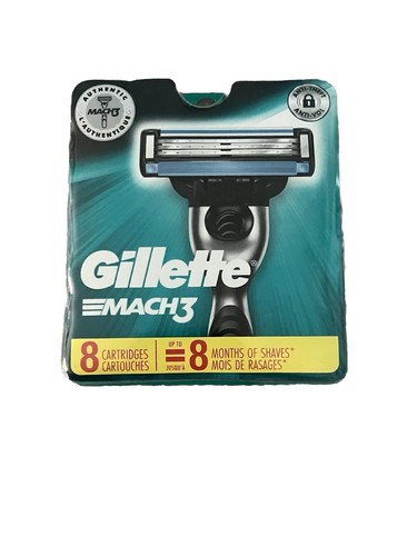 Gillette Mach 3 - 8 Pack Razor Cartridge Refill New | eBay