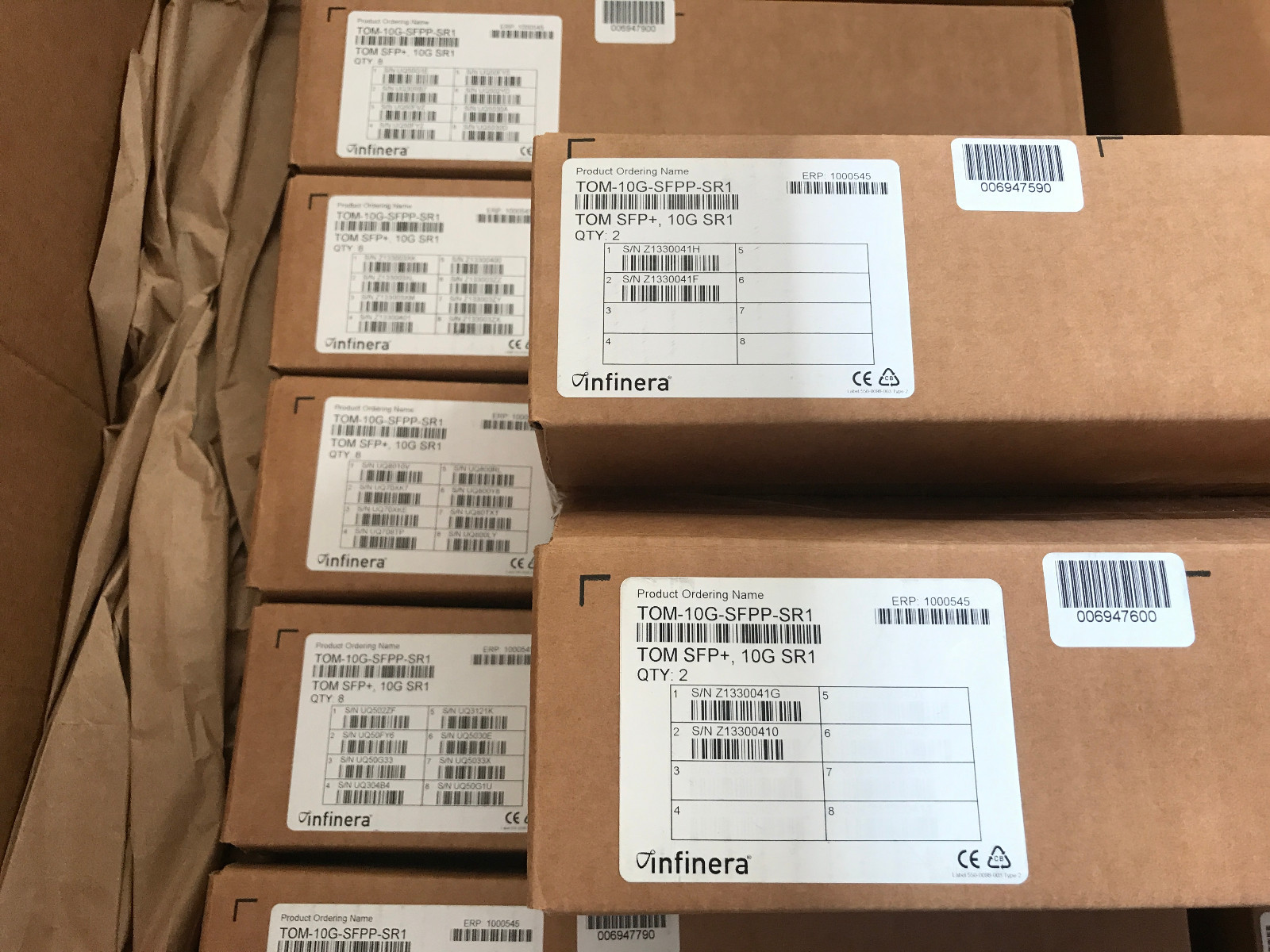 Infinera TOM-10G-SFPP-SR1 10GB BASE-SR SMF Optical SFP Transceiver for ...