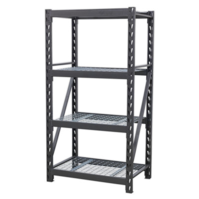 Sealey Heavy-Duty Racking Unit with 4 Mesh Shelves 640kg Capacity Per ...