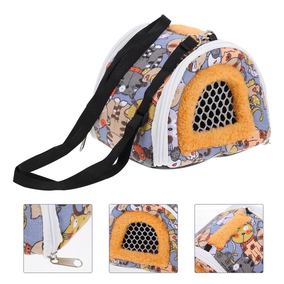 1pc Hamster Carrier Bag Portable Pet Travel Pouch Portable Outgoing Pet ...