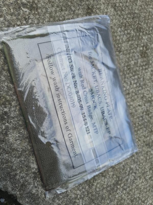 New British Army Original Medic Medical Patch MTP Blanking Tab First ...