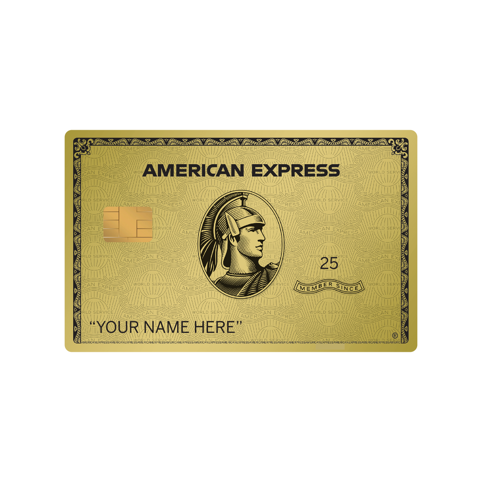 Custom AMEX Card Skin (3-Pack) Gold, Platinum, Black | Personalized ...