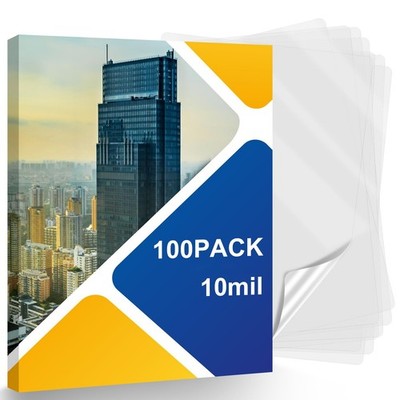 100 Pack 9x11.5inch 10mil Letter Size Laminating Sheets Thermal ...