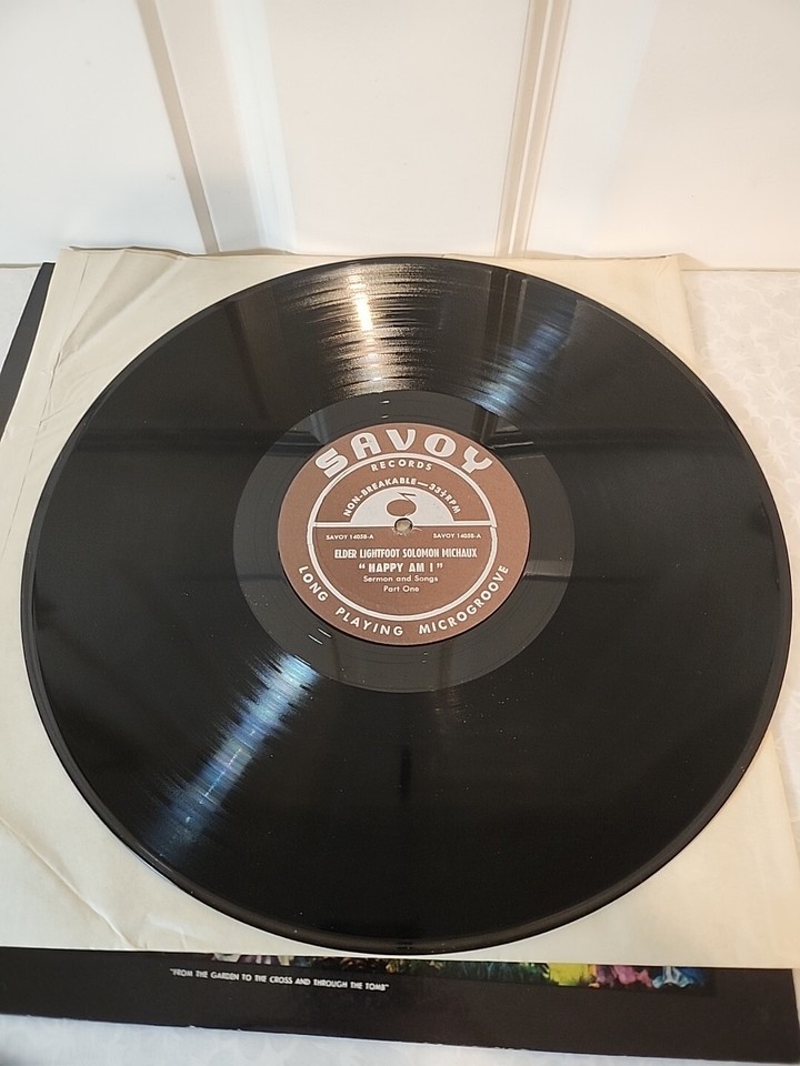 Elder Lightfoot Solomon Michaux The Famous Happy Am I Preacher Vinyl LP ...