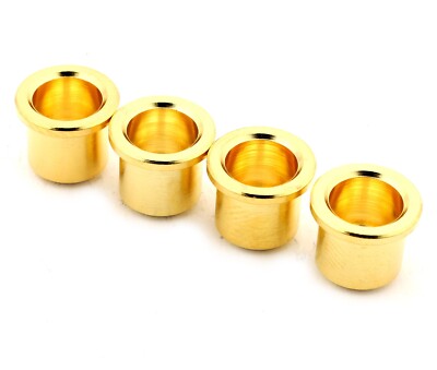 Set of 4, 9.5mm (3/8") Smooth, Short Bass String Ferrules - GOLD | eBay