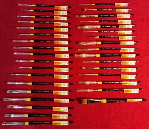 Artists Loft Vienna Acrylic Paint Brushes Short Handle Brush - Lot of ...