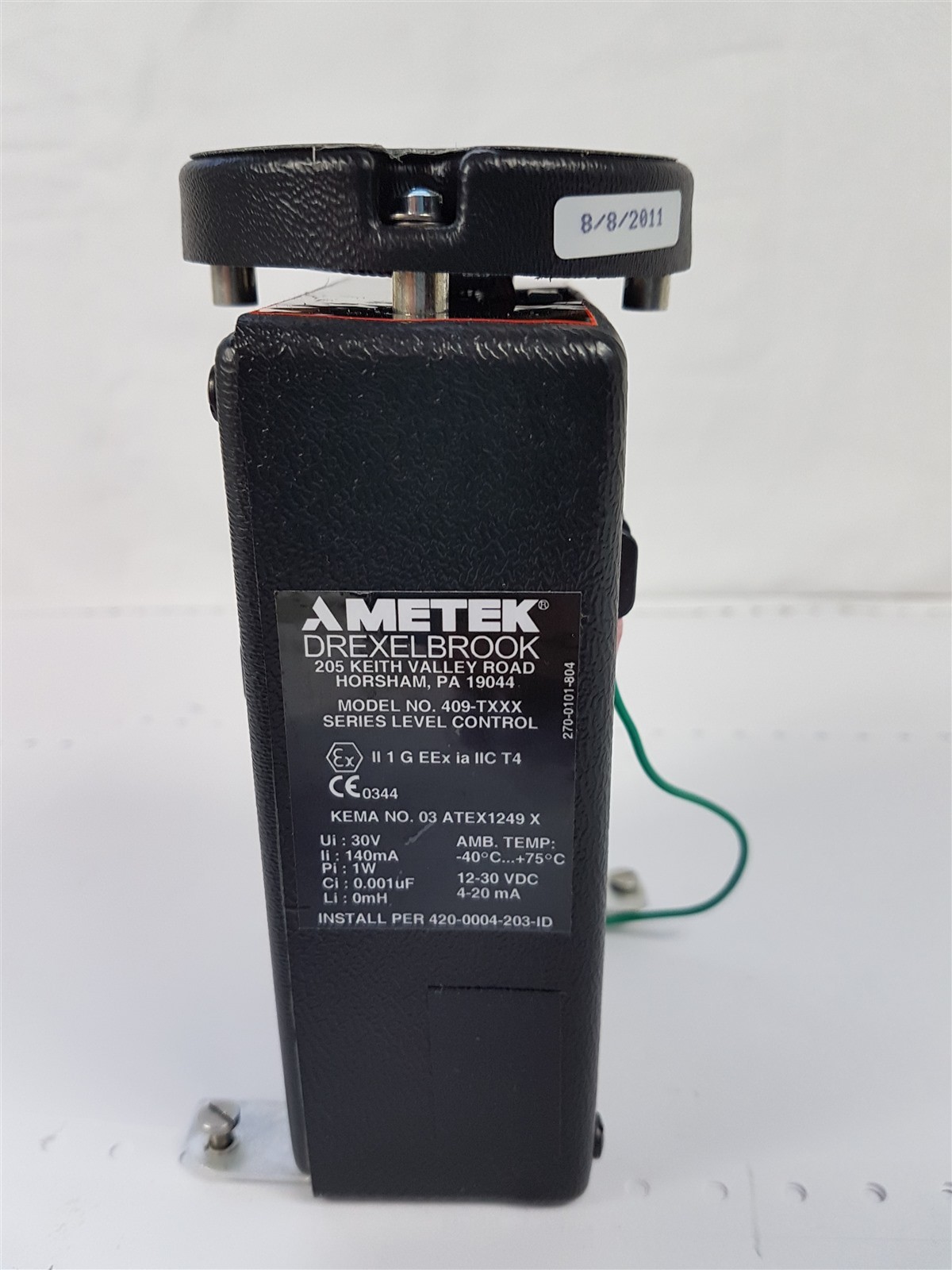 Ametek 409-T1X0 RCT Series Level Control 12-30VDC 4-20mA Drexelbrook ...