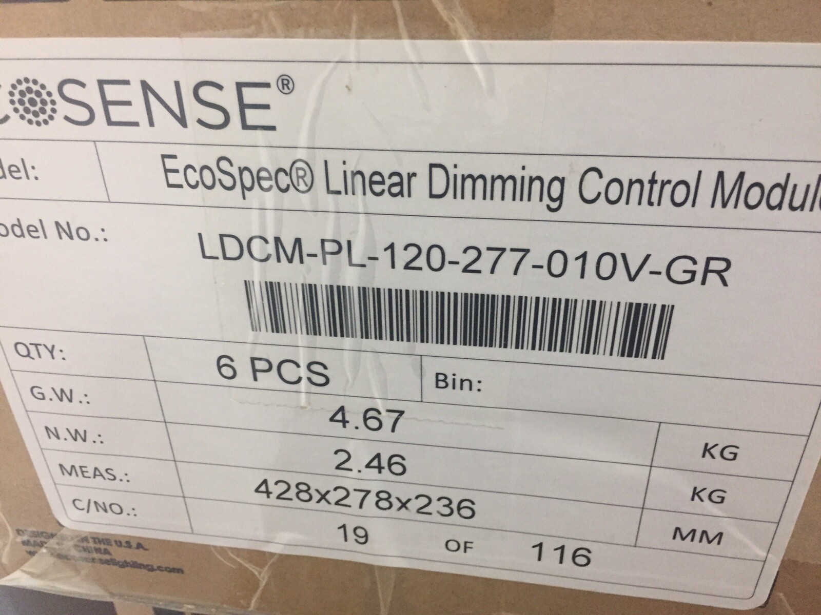 1 Ecosense Linear Dimming Control Module LDCM-PL-120-277-010V-GR | eBay