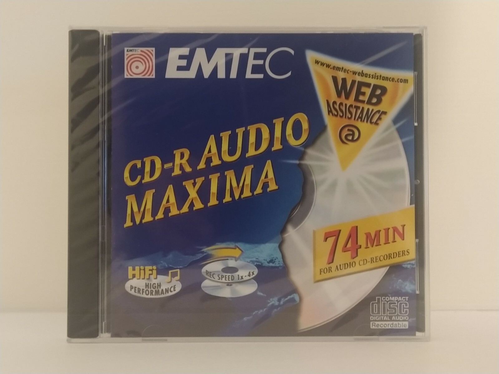 BASF EMTEC CD-R AUDIO MAXIMA 74 MINS / Music CDR Blank Recordable Disc ...