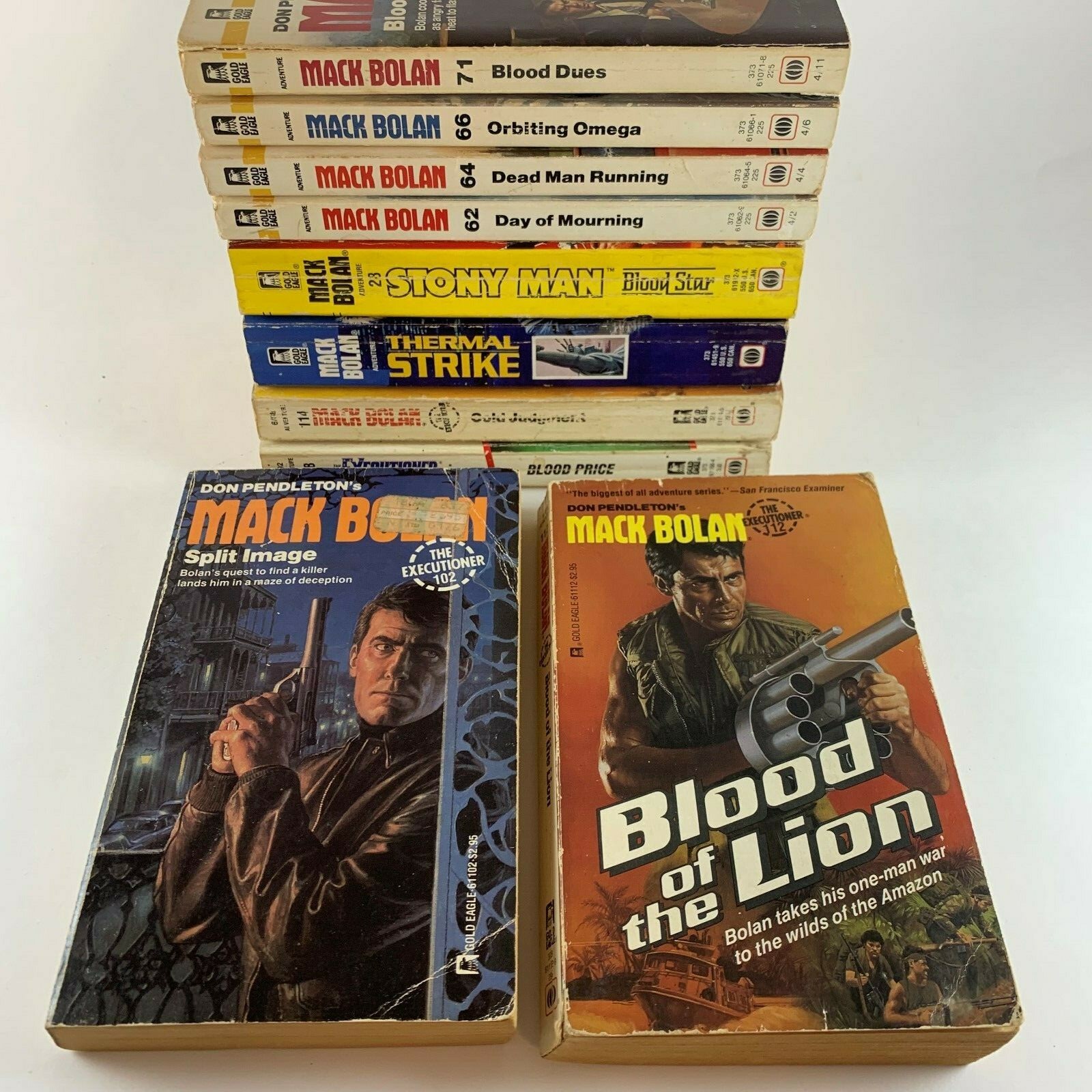 10 Mack Bolan Books by Don Pendleton Vintage CIA Action Executioner | eBay