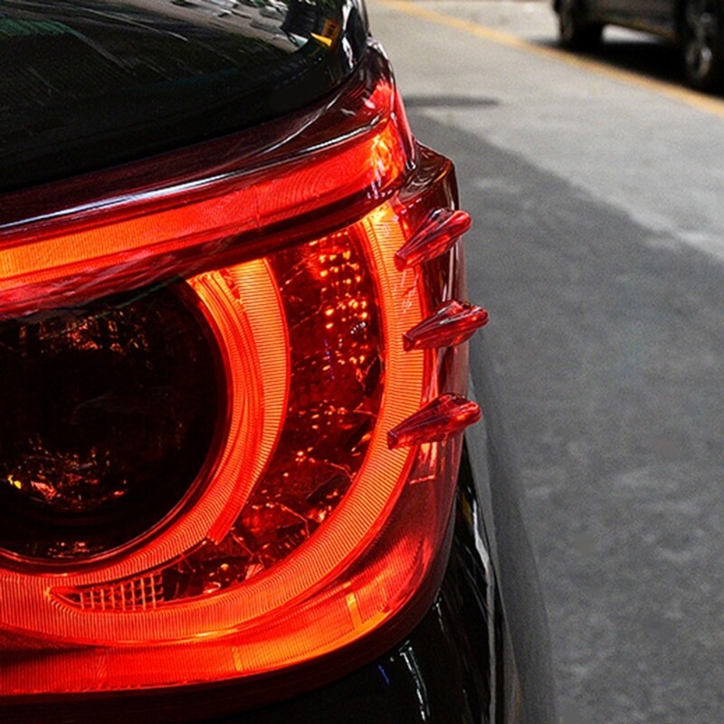 6Pcs Car Tail Light Sticker Anti Collision Save Reduce Wind Noise | eBay