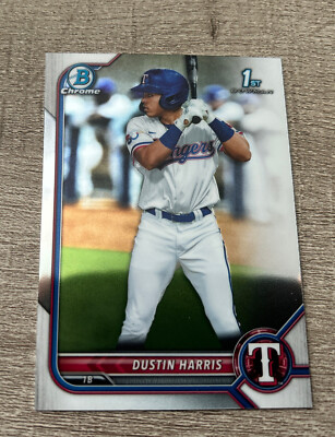 2022 Bowman Chrome Prospects Dustin Harris 1st Bowman #BCP-119 Rangers | eBay