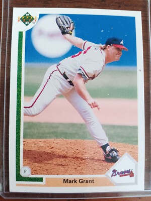 MARK GRANT ATLANTA BRAVES 1991 UPPER DECK BASEBALL CARD #301 | eBay
