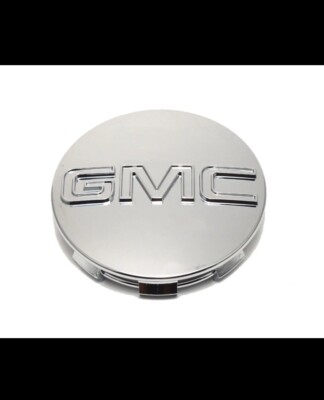 GMC CHROME CENTER CAP Yukon Denali Sierra 3.25" 83mm 18 20 22 Wheel ...