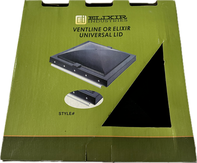 Ventline-Elixir Universal RV Roof Vent Old Style Black 14.5" X 14.5 ...