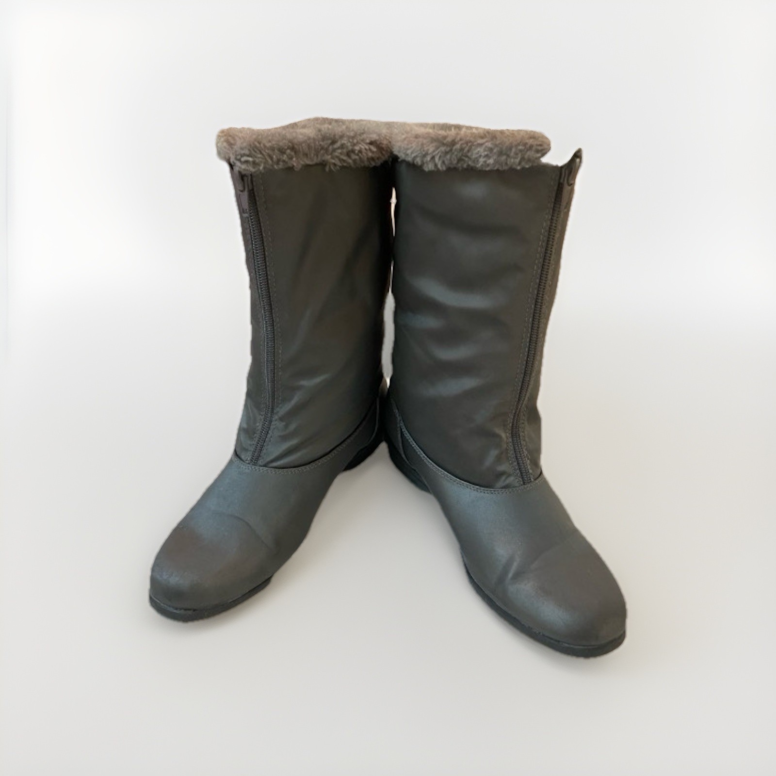 Faux Fur Lined Mid Calf Waterproof winter Boot by Judith Sport Size 10 ...