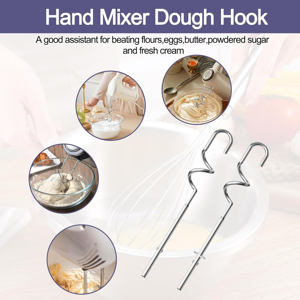 Hand Mixer Beaters Blender Attachment Mixer Dough Hooks for KitchenAid ...