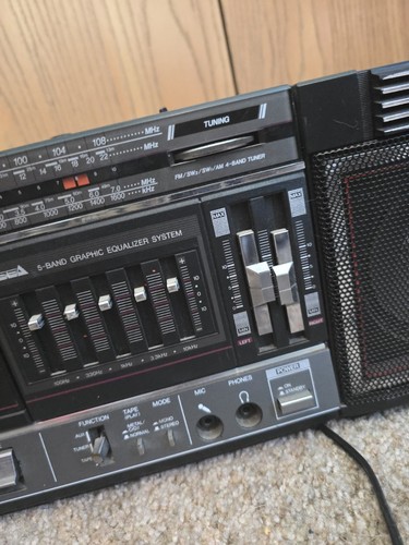 Vintage JVC PC-37 Portable Cassette Radio BoomBox | eBay