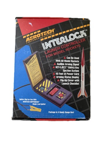 Aerotech Interlock Model Rocket Launch Controller Safety Key 40ft Cord 12V Tonal | eBay