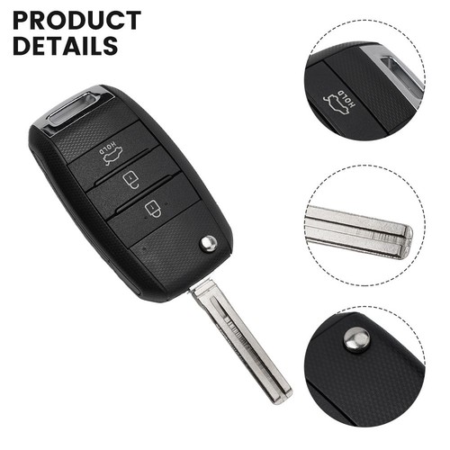 For Kia For Kia Rondo 2013-2019 Remote Control Key Blade Interior Key ...