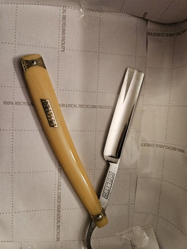Rare DELITE Straight Razor Solingen Germany - Shave Ready - Black/Green ...