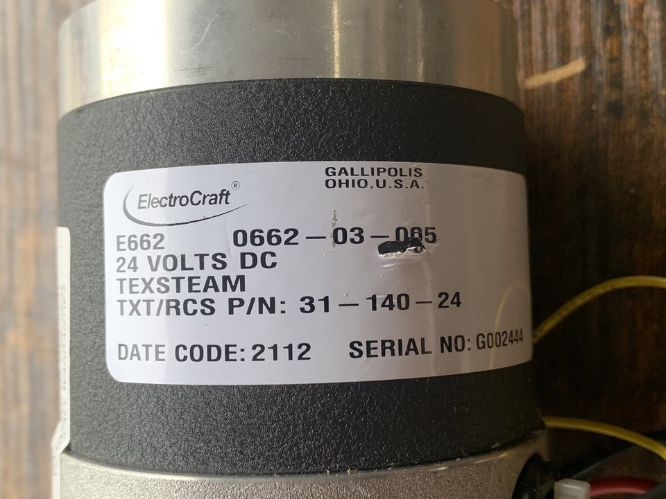 ElectroCraft E662 24V Motor | 0662-03-005 | New Unused Item | eBay