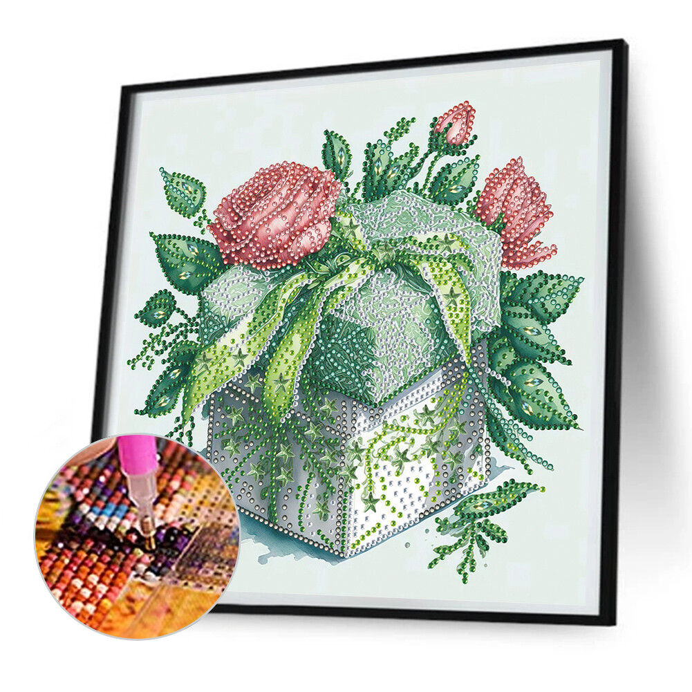 5D DIY Partial Special Shaped Drill Diamond Painting Kit Gift Box Decor ...