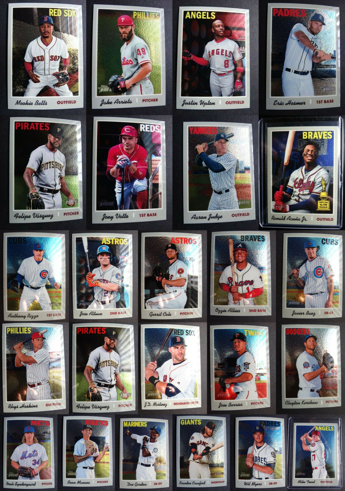 2019 Topps Heritage Chrome Parallel Baseball Cards Pick From List /999 ...