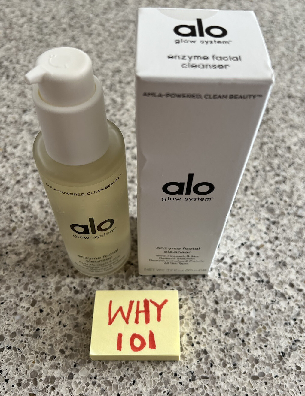 ALO GLOW SYSTEM Enzyme Facial Cleanser 3.2oz/95mL FULL SZ NEW BOX ...