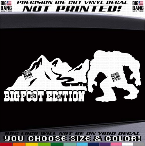 Bigfoot Edition Vinyl Decal Sticker Mountain Travel Adventure Camper ...