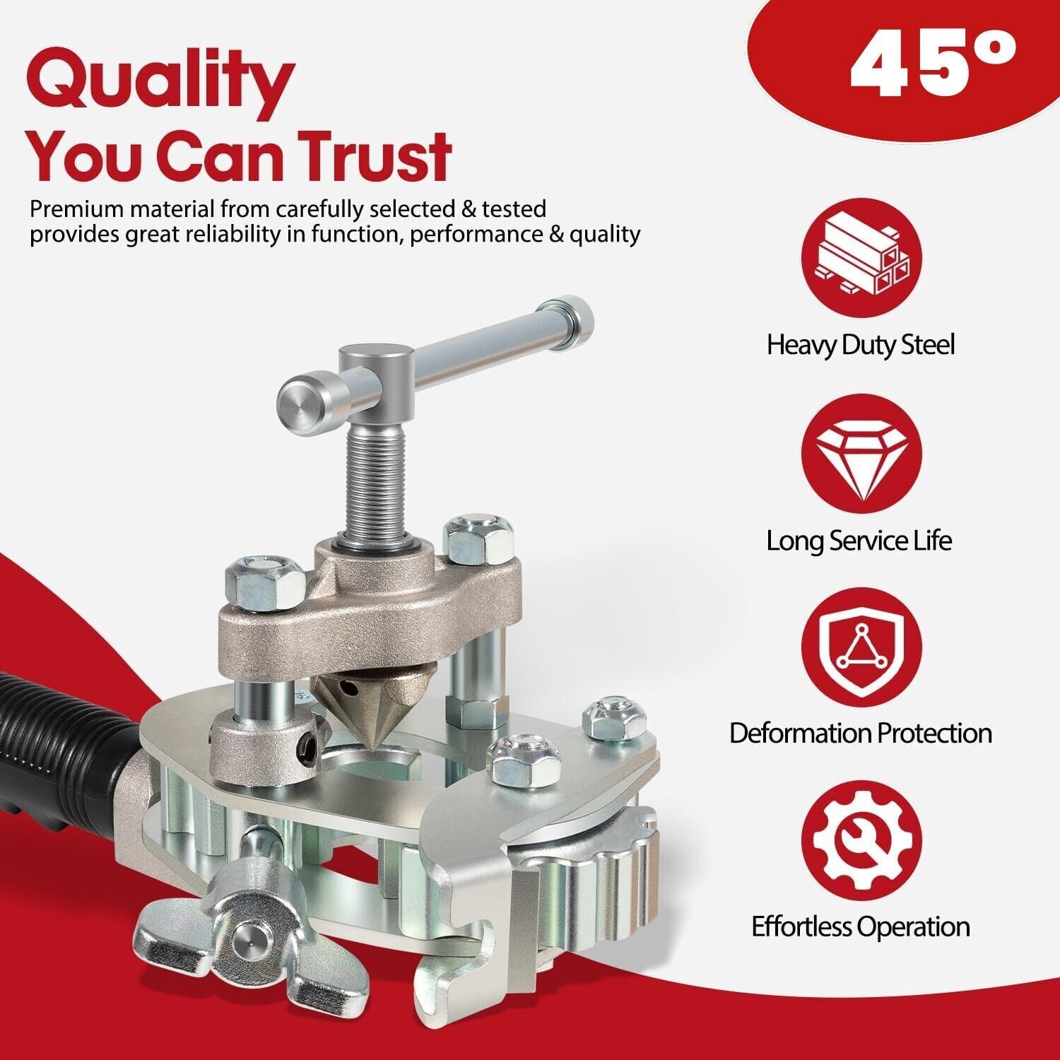 for flaring Tube 1/8" through 3/4" O.D. 945TH-BPD 45° Manual Rotary ...